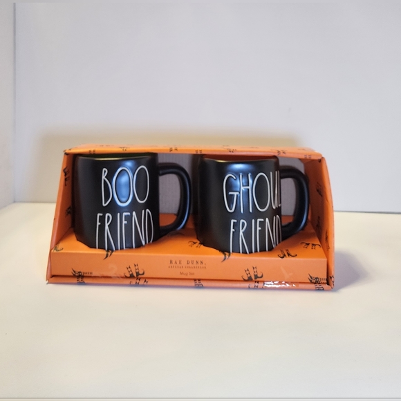 Rae Dunn | Holiday | New Rae Dunn Halloween Black White Boo Friend ...